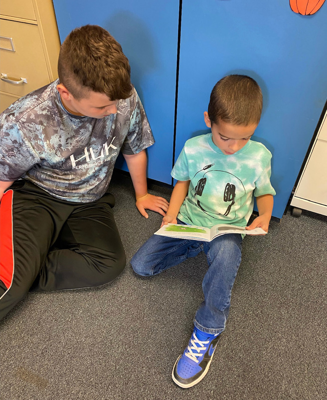 1st Grade Reader Buddies | Evans Elementary School